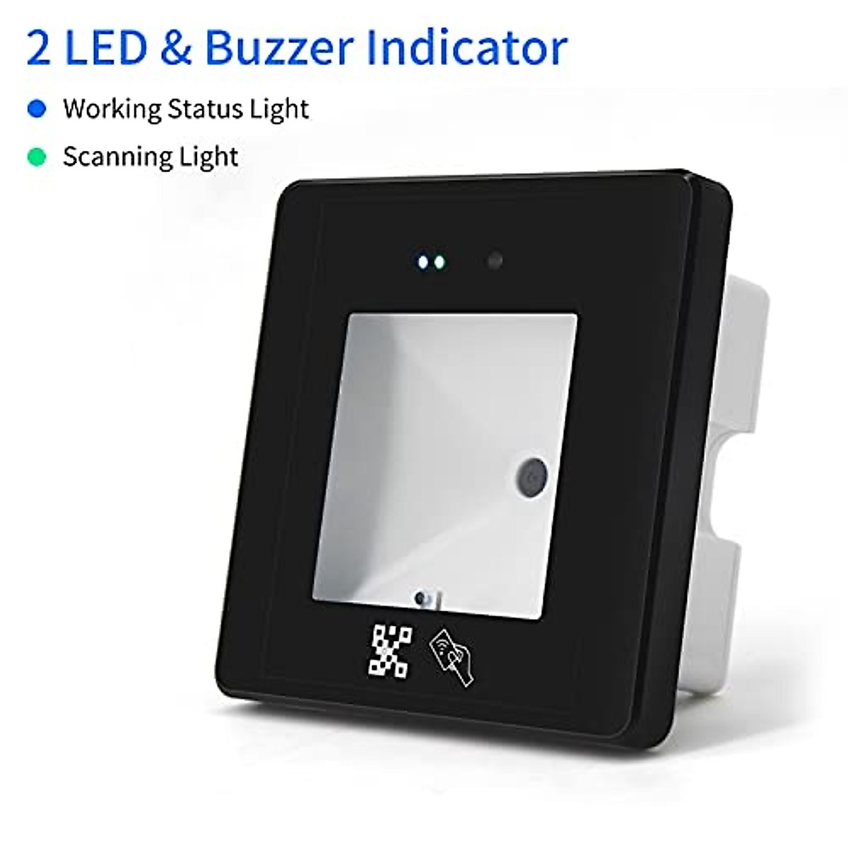 HXBER Barcode Scanner, Embedded Barcode Scanner Wired Scanning Module RFID Card Reader High Speed Barcode USB Connect for 1D 2D QR Code for Supermarket Warehouse Retail Store Mobile Payment Access