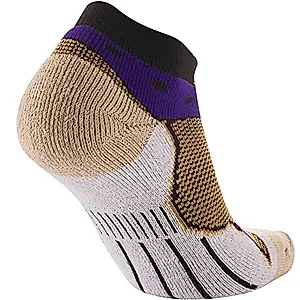 Zensah Copper Lightweight Running Socks, Small, Purple
