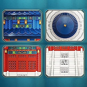 MACTANO Architecture Mini Building Block Set, Chinese Temple of Heaven Model MOC Building Kit for Adult -3876PCS