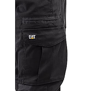 Caterpillar Men's Slim Fit Work Cargo Pant, Black, 32/32