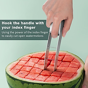 Shofilt Wtermelon Cutter Slicer Cut Watermelon Into Cubes Knife Melon Baller for Kitchen Gadgets Useful Cool Tool