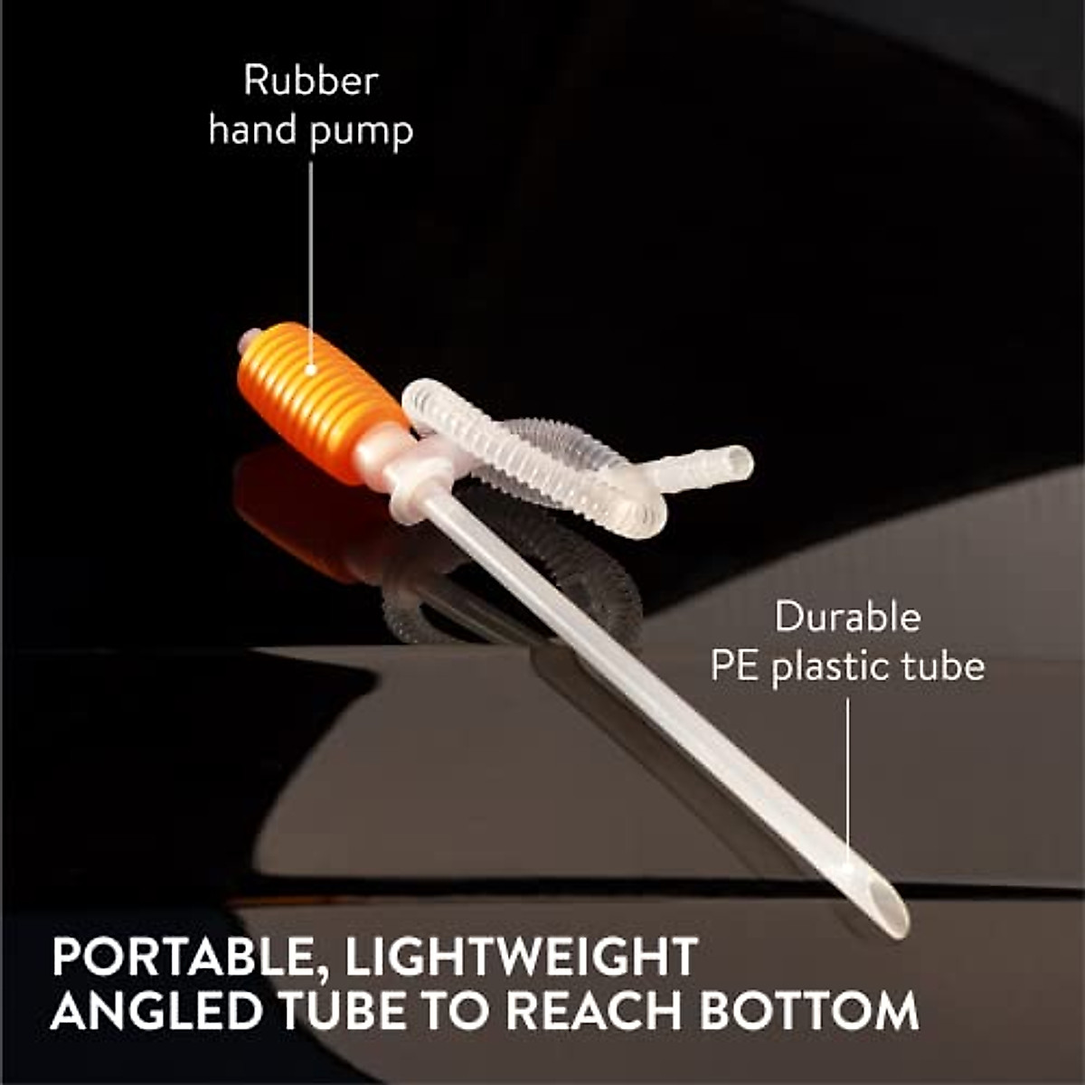 Water & Fuel Transfer Pump Siphon - Large Squeezing Gas Siphon for Lawn Mowers & Manual Pumping Petrol, Water Syphon, Alcohol and more! - Siphon Pump for Gasoline (By Luigi's)