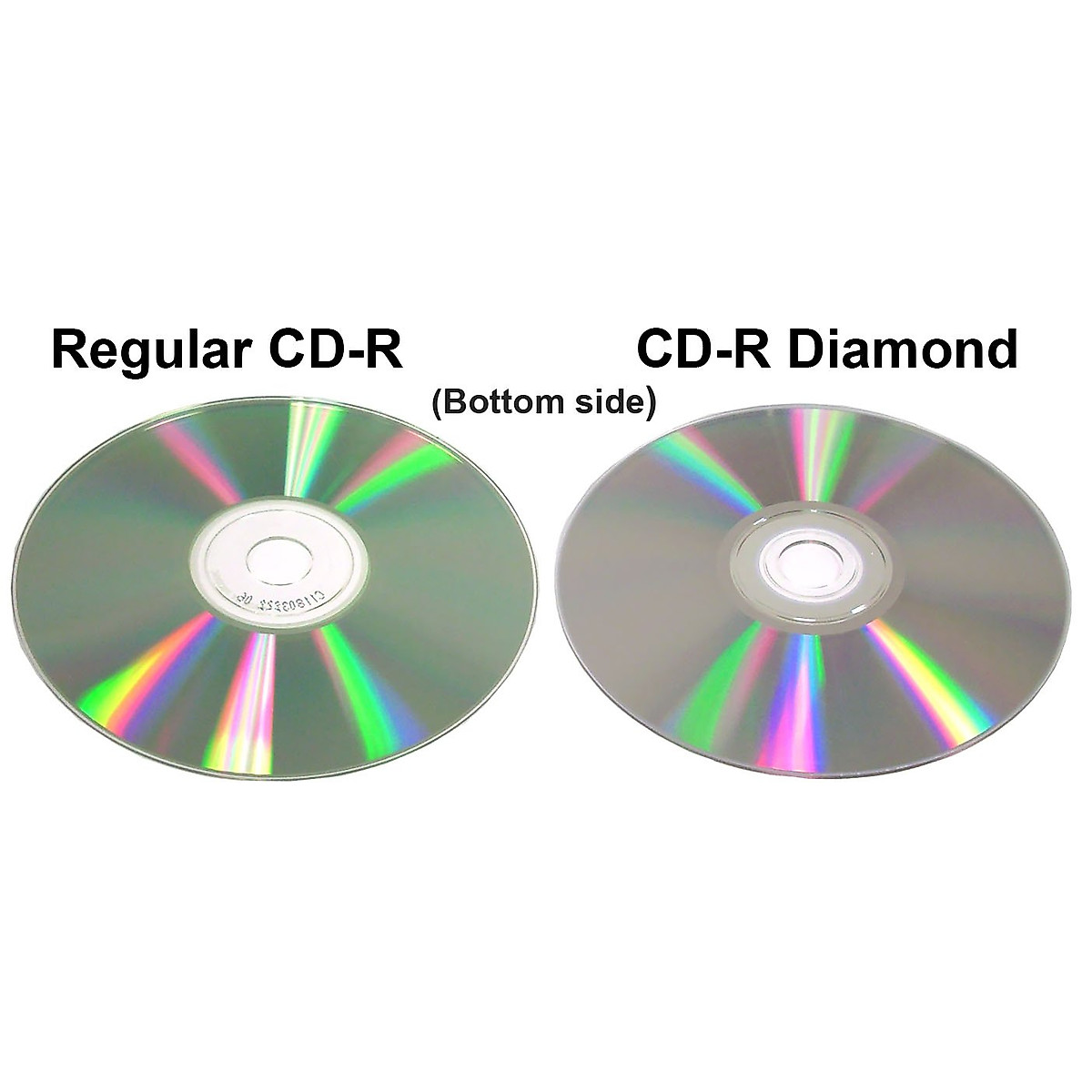 100 Pack Smartbuy Diamond CD-R 48X 700mb/80min White Inkjet Hub Printable Top with Silver Diamond Bottom Blank Data Recordable Disc
