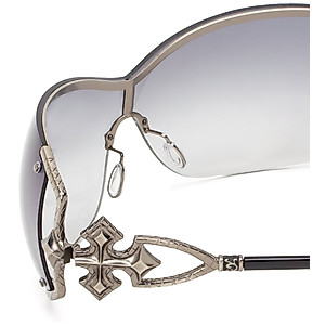 Affliction Sunglasses Women's Bianca Sunglasses, Gunmetal, 142 mm