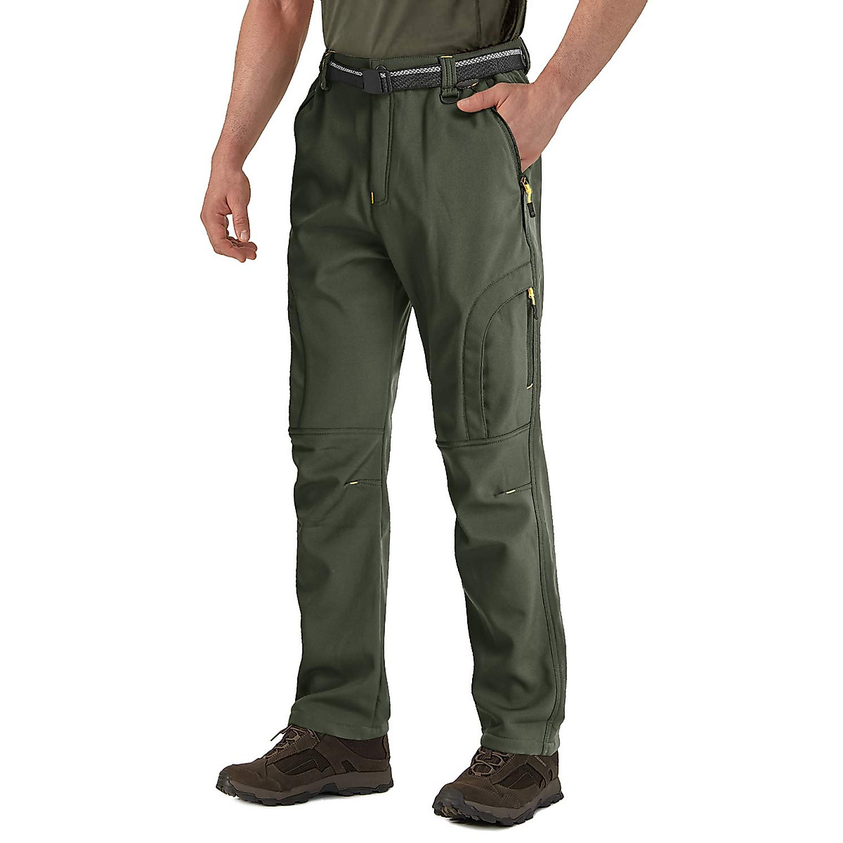 TACVASEN Mens Snow Pants Snowboard Pants Winter Pants Waterproof Pants Ski Pants Outdoor Pants Fleece Pants Skiing Pants