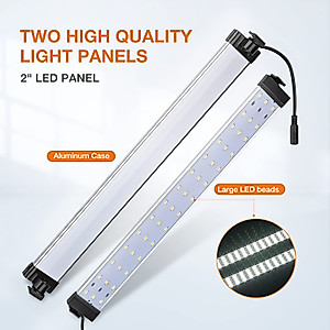 Yesker Photo Light Box, 20x20x20 inch Portable Lighting Tent Kit Brightness Adjustable Studio Photography Booth with 98 Large LED Lights CRI95+ with 4 Background for Large Items Shooting