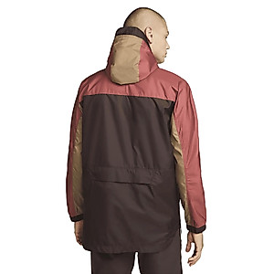 Nike Windrunner Men's Windbreaker Jacket (US, Alpha, Small, Regular, Regular, Brown Basalt/Dark Driftwood)