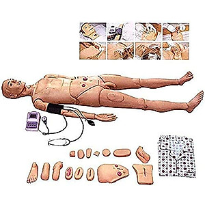 TAKESH Demonstration Human Manikin with Arm Blood Pressure Measurement Education Teaching Model Training CPR Simulator for Nursing Medical Training Life Size