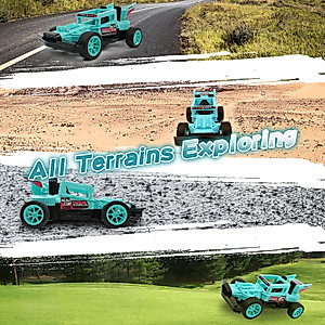 EXBONZAI RC Cars Remote Control Car 2.4G RC Drift Car 1/18 RC Buggy All Terrain RTR 4WD Birthday Gift Ideas for 3-12 Year Old Boys and Adults (Blue)