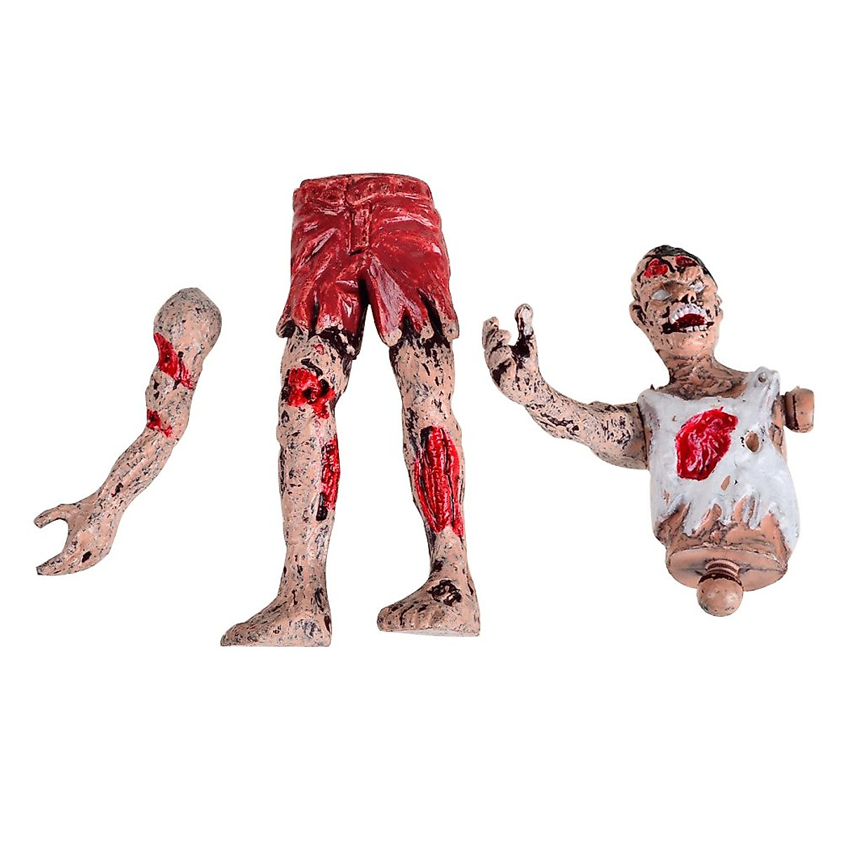 X Hot Popcorn 6 Pcs Zombie Action Figure Plastic Walking Dead Figurines