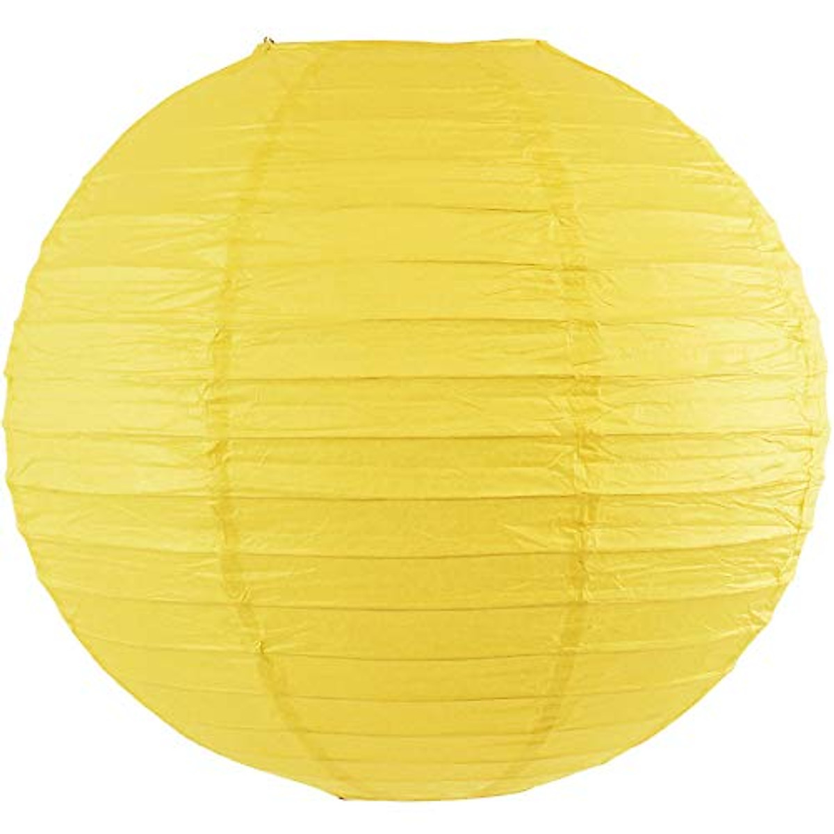 Just Artifacts 8-Inch Lemon Yellow Chinese Japanese Paper Lanterns (Set of 5, Lemon Yellow)
