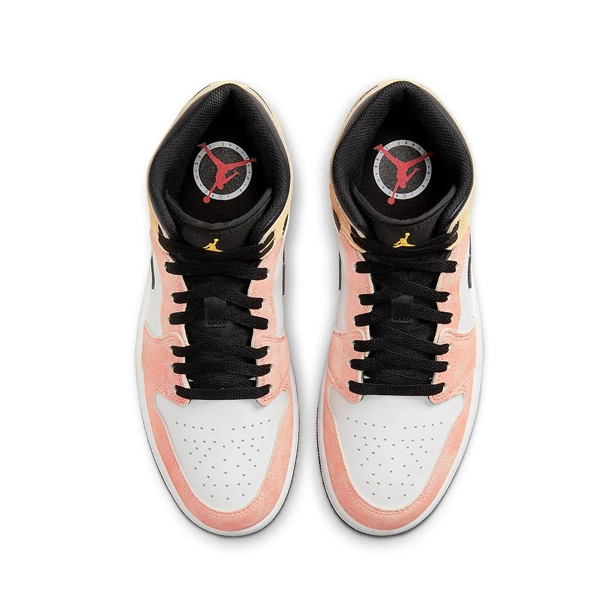 NIKE Air Jordan 1 Mid SE Flight Club DX4332 800 Magic Ember/Sundial White Black Mens Shoes - Size 11