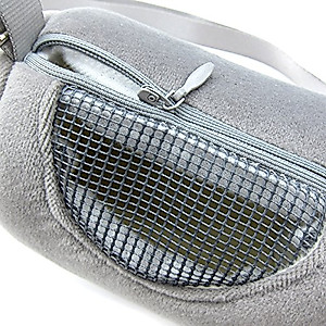 Alfie Pet - Sutton Travel Carrier Vacation House for Small Animals Like Dwarf Hamster and Mouse - Color: Grey