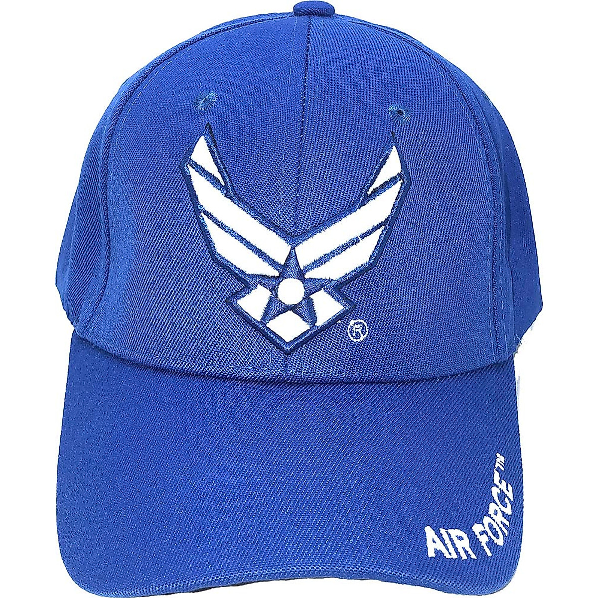 USAF United States Air Force Veteran Blue Baseball Cap Hat (Air Force Wings)
