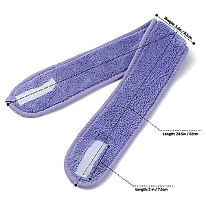 Spa Facial Headband – 3 Pcs Adjustable Makeup Head Wrap with Magic Tape, Sweat Hair Towel for Sport, Face Wash and Shower