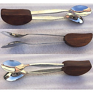 AAR Traditional Irish Percussion Session folk Rosewood Metal Stainless Steel Spoons (Steel&Wood)