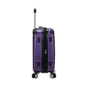 Rockland London Hardside Spinner Wheel Luggage, Purple, Carry-On 20-Inch