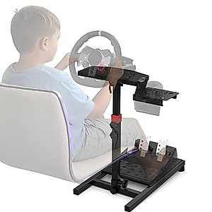DIWANGUS Racing Wheel Stand Foldable Steering Wheel Adjustable Stand for Logitech G29 G920 G923 G27 G25 for Thrustmaster T248X T248 T300RS T150 458 TX Xbox PS4 PS5 PC