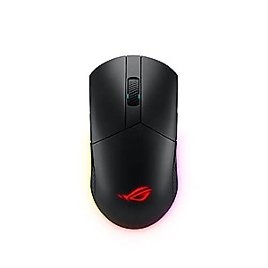 ASUS ROG PUGIO II Mouse Gaming RGB Ottico Wireless, Bluetooth, USB, ambidestro, 16.000 DPI, 7 pulsanti programmabili, pulsanti laterali configurabili, illuminazione Aura Sync