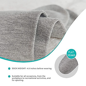 SERISIMPLE Viscose Bamboo Men sock Breathable Sock Quarter Thin Ankle High Sock Comfort Cool soft Sock 5 Pairs (Large,Grey)