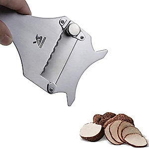 MSY BIGSUNNY 6.5" Truffle Slicer Stainless Steel Chocolate Truffle Shaver With Adjustable Blade Cutter Cheese Scraper Garlic Vegetable Peeler