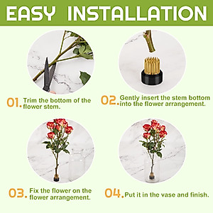 WILLBOND 3 Pieces Flower Holder Round Flower Arranger Flower Fixed Tools Japanese Flower Holder Floral Arrangement Pin Holder for Flower Arrangement, 0.91 Inch, 1.02 Inch, 1.3 Inch