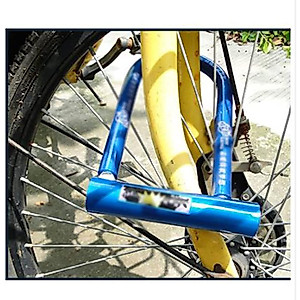 DULASP Locks Heavy Duty Bike U-Lock with 2 Keys High Security Bicycle U-Shaped Secure Lock for E-Bike Road Bikes, Motorcycle Anti-Theft Protection