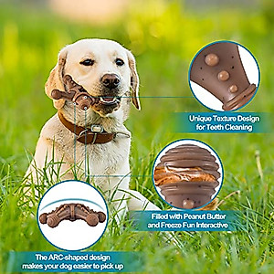 KXK Durable Dog Chew Toys for Aggressive Chewers Large Medium Small Breed, Tough Dog Toys for Large Medium Small Dog and Puppies Teeth Cleaning, Pet Toy with Durable Nylon