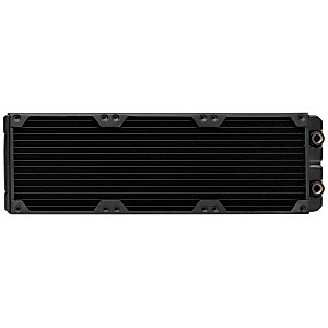 Corsair Hydro X Series, XR5 420mm Water Cooling Radiator (Triple 140mm Fan Mounts, Easy Installation, Premium Copper Construction,Polyurethane Coating, Integrated Fan Screw Guides) Black
