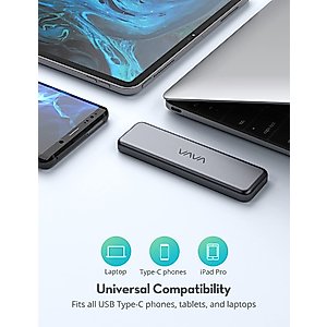 VAVA Portable External SSD Pro, 512GB Hard Drive with 540MB/S Data Transfer, NAND Flash, USB 3.1 Gen 2 Interface, ATA Lock, Mini USB C Solid State Drive