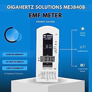 Gigahertz Solutions ME3840B EMF Meter 16Hz - 100kHz With Built In Frequency Filter