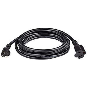 Amazon Basics Extension Cord, 13 Amps, 125V, 10 Foot, Black