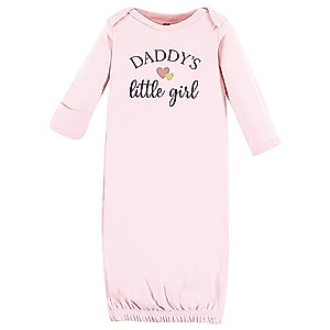 Hudson Baby Unisex Baby Cotton Gowns, Aviation, Preemie/Newborn