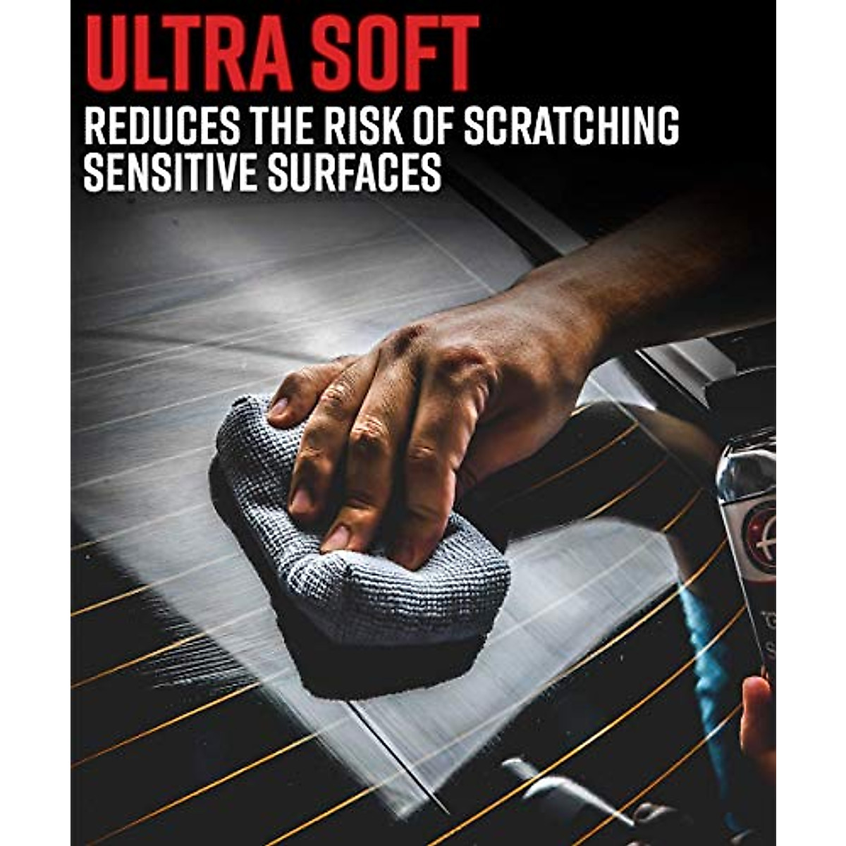 Adams Microfiber Applicator Pad (2 Pack) – All Purpose Car Detailing Applicator Sponge | Use with Ceramic Coating for Cars, Car Wax, Paint Sealants, Compound, Polish, Conditioner, Glazes & More