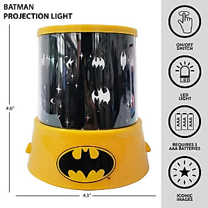 Idea Nuova Batman Color Changing Projection Kids Lamp and Nightlight