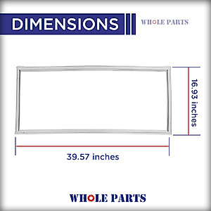 Whole Parts Refrigerator French Door Seal Gasket Part# DA63-06542A - Replacement & Compatible with Some Samsung Refrigerators