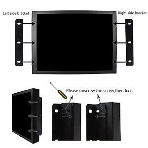 VSDISPLAY 10.4 Inch 800x600 Portable LCD Monitor VS104ZJ01 Extra Display Screen with HD-MI DVI VGA Input,Built-in Dual Speakers