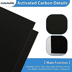 Colorfullife C545 True HEPA Replacement Filter S, Compatible with Winix C545 Air Purifier, Replace Part 1712-0096-00, 2 H13 Grade True HEPA + 8 Activated Carbon Filters