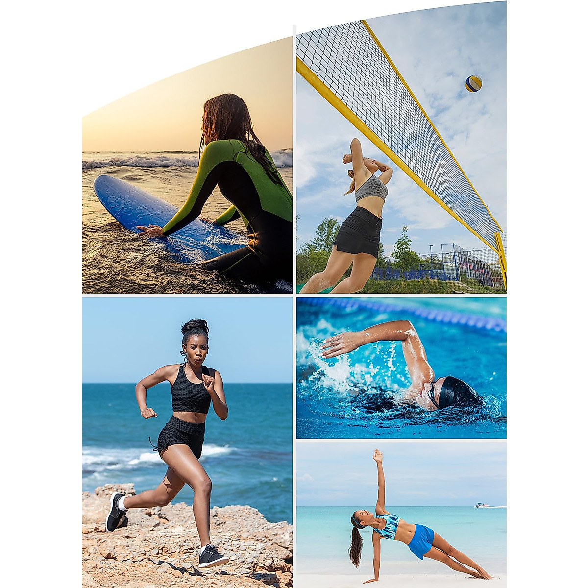 BALEAF Women's 3" High Waisted Swim Bottoms Bathing Suit Boy Shorts Tummy Control Full Coverage Swimsuit Bottoms Modest Navy Blue XL