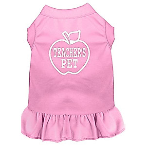 Mirage Pet Products 57-51 XXLBPBPK Pink Teachers Pet Screen Print Dress Black with Bright, XX-Large