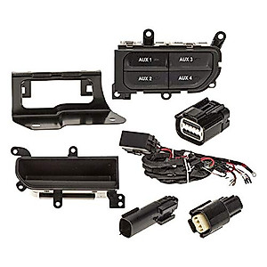 Mopar 82215190AD Auxiliary Switch Bank Kit Jeep Wrangler Black