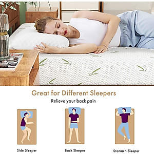 wOod-it Full Mattress, 8 inch Full Size Mattresses in a Box Cooling Gel Memory Foam Mattress for Kids Bunk Trundle Bed Daybed Medium Firm