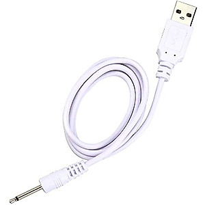 2 Pack Wand Charger Replacement DC Charging Cable Set Compatible with lovesense,Compatible with Tracys dog,Tracy's Dogg Beauty Instrument USB Charger Cords 2.5mm Wand Vibrating Massager Charger