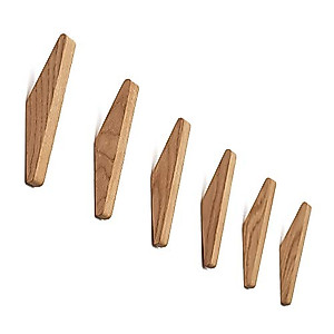 Oak wood wall hooks GATIS - Natural