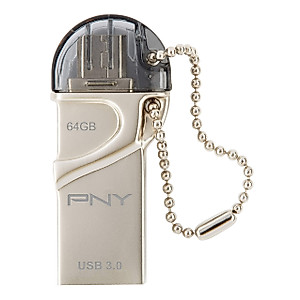 PNY 64GB Duo-Link USB 3.0 OTG Flash Drive for Android - (P-FDI64GOTGTO30-GE)