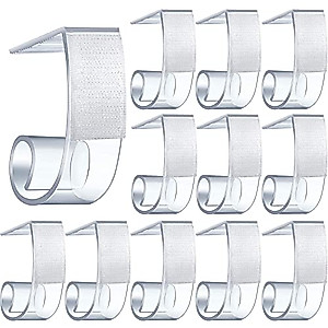 Boao 25 Pieces Table Skirting Clips SMC Model Plastic Tablecloth Clips for Table 1.5-2 Inch with Hook and Loop for Meeting Party Indoor Outdoor Events
