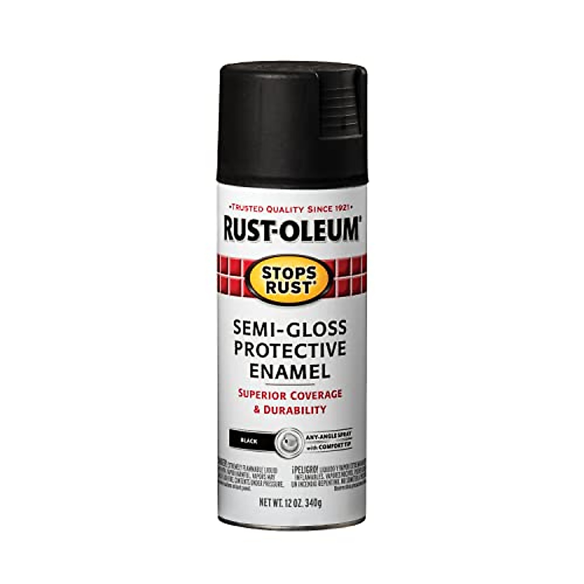 Rust-Oleum 7798830 Stops Rust Spray Paint, 12 oz, Semi-Gloss Black & 249088 Painter's Touch 2X Ultra Cover, 12 Fl Oz (Pack of 1), Flat Gray Mineral Primer, 12 Ounce