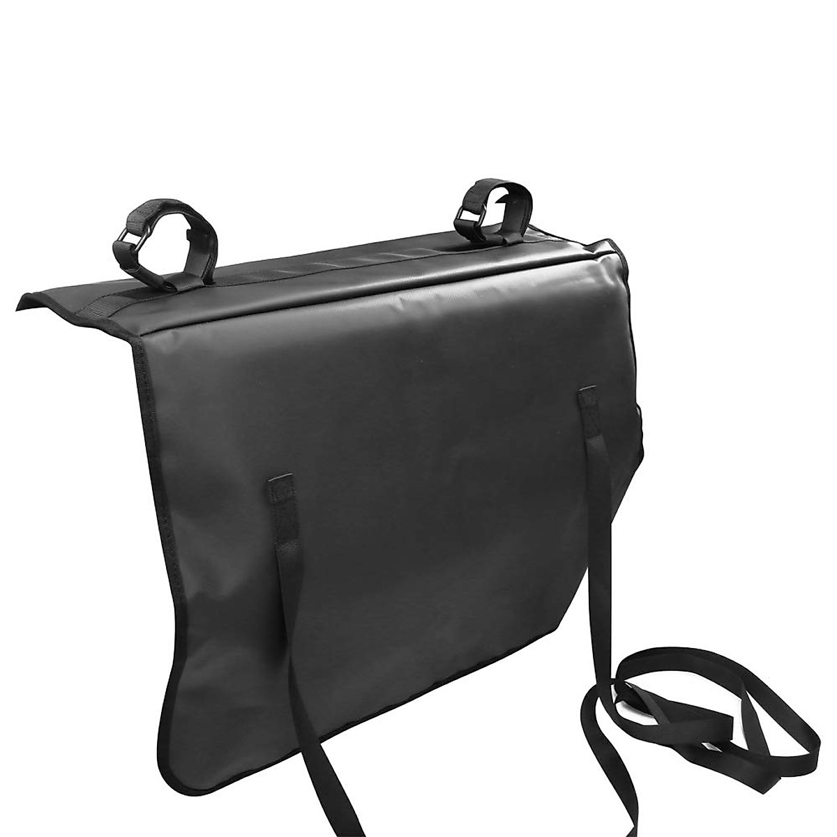 IKON MOTORSPORTS, 22" Pickup Tailgate Pad Compatible With Most Trucks, Black PVC Truck Tailgate Protector Cover Mat w/ 2 Bike Racks