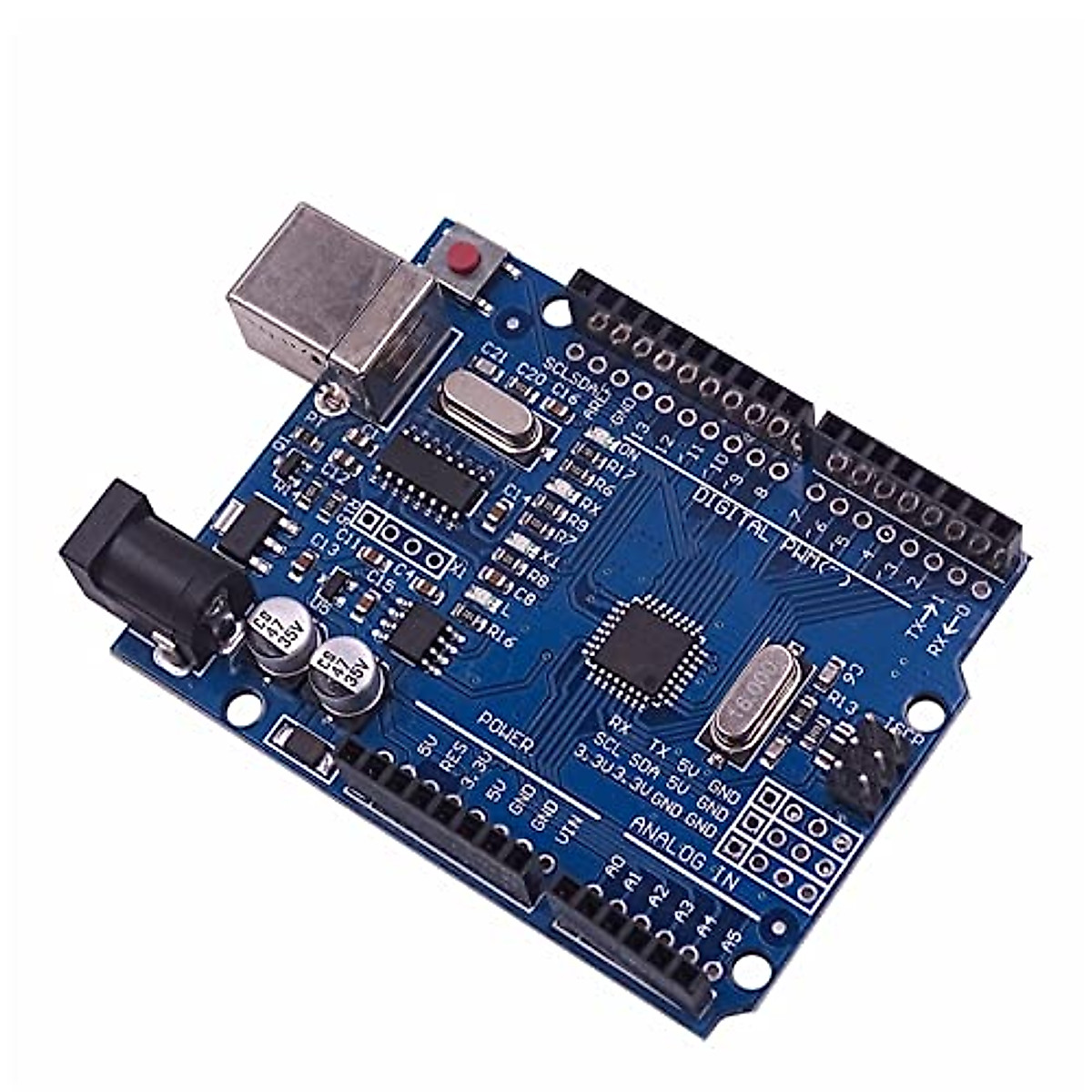 EXONGY UNO R3 Development Board 328P CH340 CH340G for Arduino UNO R3 with Straight Pin Header