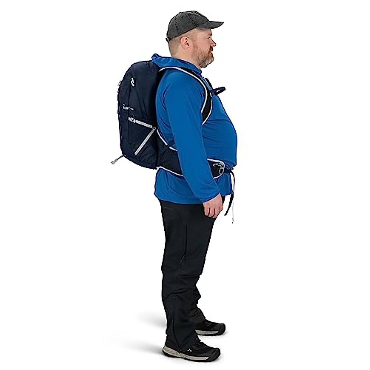 Osprey Talon 22L Men's Hiking Backpack with Hipbelt, Ceramic Blue, L/XL, Extended Fit